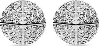 Diesel Ohrstecker mit spitzen Nieten - Silber