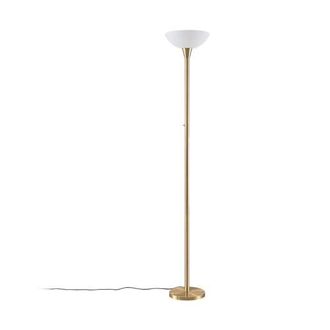 Lindby Lampadaire Ignacia (Moderne) en Dor&eacute; M&eacute;tal e. a. pour Salon & Salle &agrave; manger (1 lampe,&agrave; E27), lampe sur pied de salon lampadaire &eacute;clairage indirect