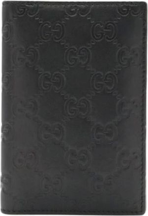 Gucci Portefeuille vintage en cuir pr&eacute;-poss&eacute;d&eacute; - Femme - Pre-owned - Noir - Taille: ONE Size