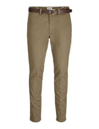 Jack & Jones Jpstmarco Franco Chino W Belt, Sable, 30W / 34L Hommes