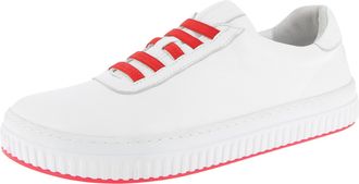 Andrea Conti Damen Low Top Sneaker, weiß/Chilli, 41 EU