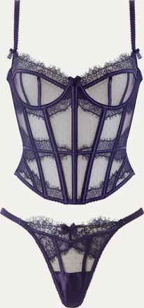 Lounge Corset Alessia (Ensemble) - Bleu Marine