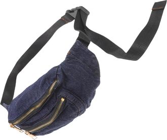 BESPORTBLE Leichte Jeans-h&uuml;fttasche F&uuml;r Damen Elastischer Verstellbarer G&uuml;rtel Robustes Material Multifunktional Als Brusttasche Oder Umh&auml;ngetasche Nutzbar Dunke