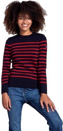 Armor Lux Pull Marin à Boutons en Ivoire végétal PAIMPOL