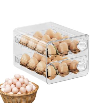 Generico Eier-Organizer f&uuml;r Eier, stapelbar, transparent, f&uuml;r Apartment, K&uuml;che, Schrank, Tisch, Outdoor, K&uuml;che, Backen, Feiertage, Geburtstage