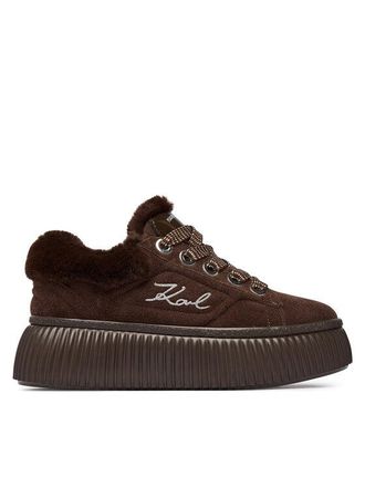 Karl Lagerfeld Sneakers Kreeper Lo KL42312L Dunkelbraun