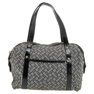 Bally Pre-owned Canvas schultertasche - - Pre-owned - Damen - Grau - ONE SIZE