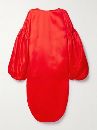 Khaite Zelma Midikleid Aus Seide - Rot
