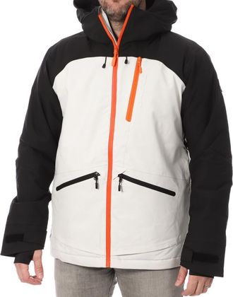 O'Neill Total Disorder Herren-Skimantel, Ecru/Schwarz, wei&szlig;, S