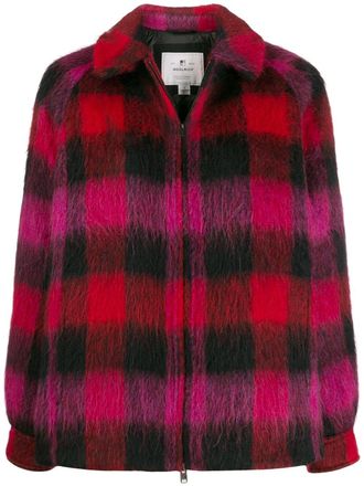 Woolrich veste textur&eacute;e &agrave; carreaux - Rouge