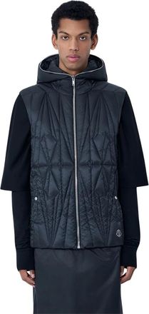 Moncler Homme, Vestes, Noir, Taille: M Geocamo Flight Quilted Hooded Gilet