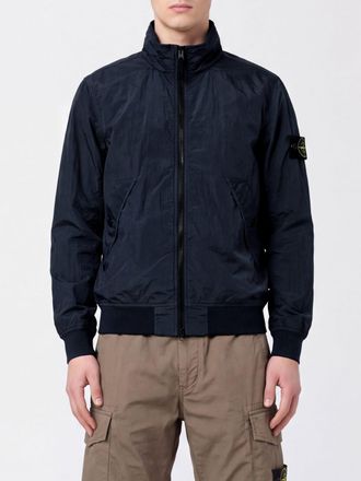 Stone Island Bomber en nylon ultral&eacute;ger et coupe-vent avec col montant et logo
