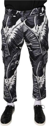 Dolce & Gabbana Homme, Pantalons, Multicolore, Taille: S Pantalon Capri D&eacute;contract&eacute;