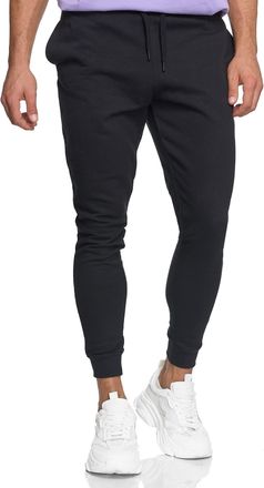 Indicode Herren Eberline Jogginghose aus 60% Baumwolle | Trainingshose Jogger f&uuml;r M&auml;nner Black, XXL