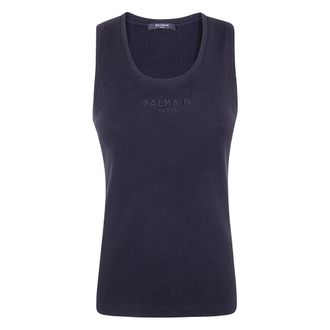 Balmain Femme, Tops, Noir, Taille: 40 FR D&eacute;bardeur c&ocirc;tel&eacute; &agrave; broderie