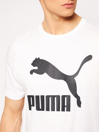 Puma T-Shirt Classics Logo 530088 Wei&szlig; Regular Fit