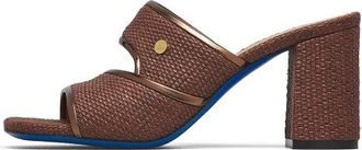 Loriblu Femme, Chaussures, Brun, Taille: 41 EU Mules Asym&eacute;triques &agrave; Double Bride Avant