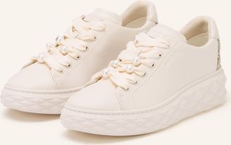 Jimmy Choo London Sneaker Mit Schmuckperlen weiss