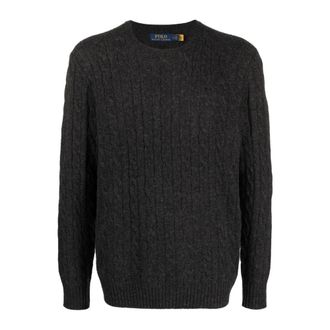 Ralph Lauren Pullover aus Wolle und Kaschmir mit Zopfmuster - - Knitwear - Herren - Grau - L