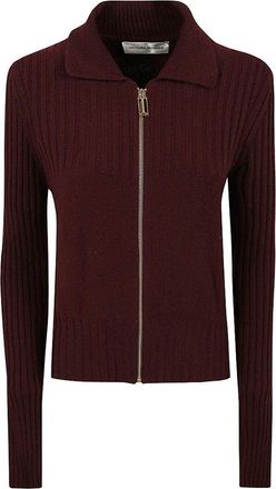 Victoria Beckham Pull Col Rond - Bordeaux