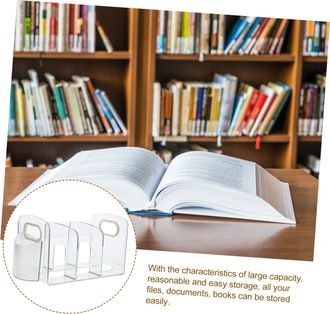 Valiclud Schreibtisch-bücherregal Dokumenten-Organizer Aktenhalter Buchseitenhalter Bürozubehör Schulbedarf Bücheraufbewahrungshalter Taschenaufbewahrungshalte