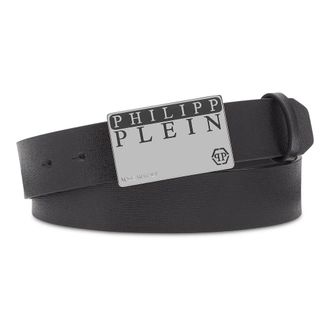 Philipp Plein Lederg&uuml;rtel TM - - Accessories - Herren - Schwarzk - 85 CM