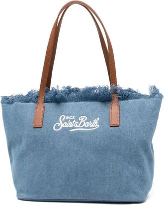 Saint Barth Femme, Sacs, Bleu, Taille: ONE Size City Bag Mid
