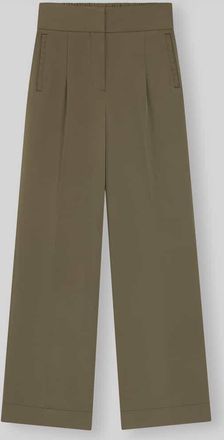 Boss Orange by Hugo Boss Wide Leg Hose aus Viskose-Mix mit Bundfalten