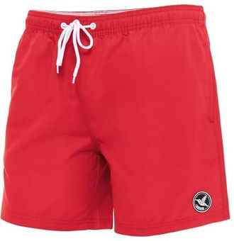 Ladeheid Short de Bain Homme, Séchage Rapide avec Doublure en Filet, Maillot de Bain Homme Piscine, Poches Latérales et Arrière, Taille Élastique avec Cordon L