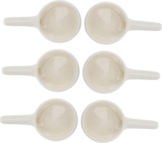 NUOBESTY Kleiner Kerzenl&ouml;ffel Aus Keramik Teelicht Tablett F&uuml;r Aromatherapie R&auml;uchergef&auml;&szlig;e Hitzebest&auml;ndig 4 St&uuml;ck