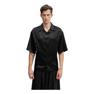 Martine Rose Gestreiftes Kurzarmhemd - - Shirts - Herren - Schwarzk - L
