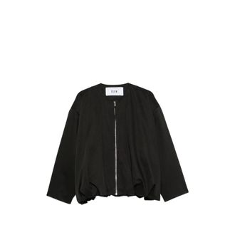 Eleh Collarless Zip-up Jacket