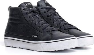 TCX Street 3 WP, wasserdichte Motorradschuhe, Mann, Schwarz/Schwarz/Wei&szlig;, 42