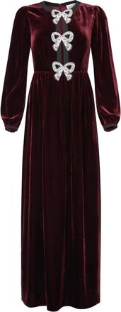 Saloni Robe Camille - Femme - Robes - Rouge - Taille: 42 FR