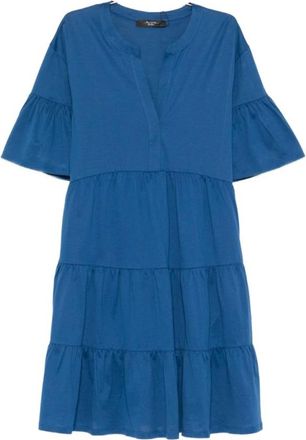 Max Mara Femme, Robes, Bleu, Taille: 36 FR Saggina Kaftan Dress