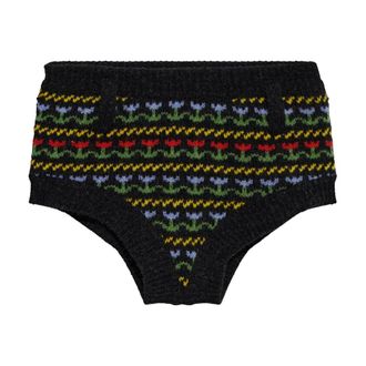 Marni Shorts en laine &agrave; motif floral - Femme - Shorts - Multicolore - Taille: 34 FR