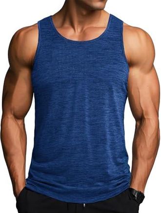 Magcomsen D&eacute;bardeur Homme Sport Tee Shirt sans Manche S&eacute;chage Rapide Respirant Marcel Homme Muscle Gym Gilets