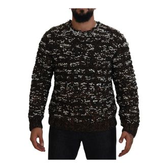 Dolce & Gabbana Handgemachter Pullover in Braun Bronze - - Sweatshirts & Hoodies - Herren - Braun - L
