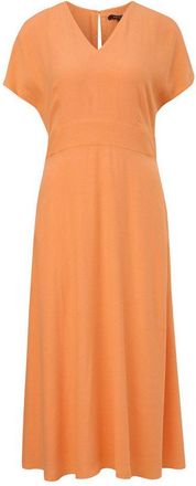 Comma Midikleid Kleid Midi-Kleid aus Satin