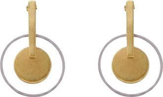 Dansk Copenhagen Tyra Waterproof Silver Stainless Steel Statement Earrings - Sanded Finish - - Accessories - Damen - Mehrfarbig - ONE SIZE