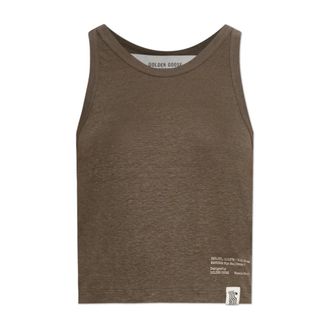 Golden Goose Leinen-Camisole - - Tops - Damen - Braun - S