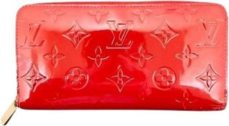 Louis Vuitton Portefeuille long Monogram Vernis Pre-owned (bi-pli) - Femme - Pre-owned - Rouge - Taille: ONE Size