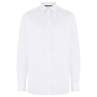 HUGO BOSS H-David Hemd mit breitem Kragen - - Shirts - Herren - Wei&szlig; - XL