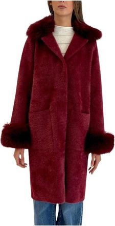 Joseph Ribkoff Femme, Manteaux, Rouge, Taille: 42 FR Manteau crois&eacute;