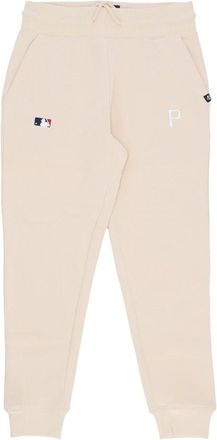 47 Brand Homme, Pantalons, Beige, Taille: M Base Runner Emb Burnside Pants