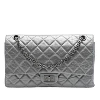 Chanel Pre-owned Reissue Double Flap Umh&auml;ngetasche - - Pre-owned - Damen - Grau - ONE SIZE