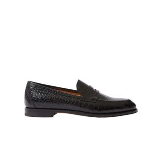 Scarosso Handgefertigte Loafer mit Krokodilmuster - - Shoes - Herren - Schwarzk - 41 EU