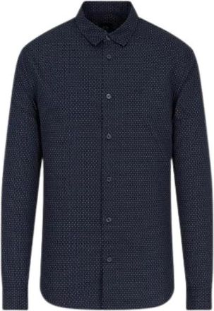 A|X Armani Exchange Homme, Chemises, Bleu, Taille: S Chemise Regular