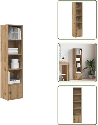 vidaXL vidaXL B&uuml;cherregal Artisan-Eiche 31x24x127 cm Holzwerkstoff