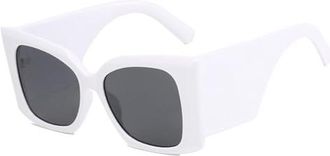 Generic Lunettes De Soleil &Agrave; Monture Large For Hommes Et Femmes, For Lext&eacute;rieur, Les Vacances, La Conduite(White)